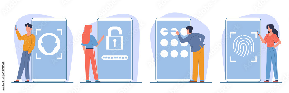 Men and women protect information on smartphones with passwords and ...