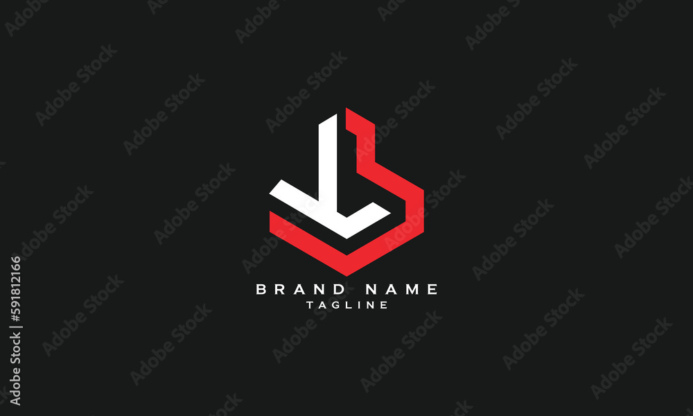 TLB, BLT, JLB, JBL, Abstract initial monogram letter alphabet logo ...