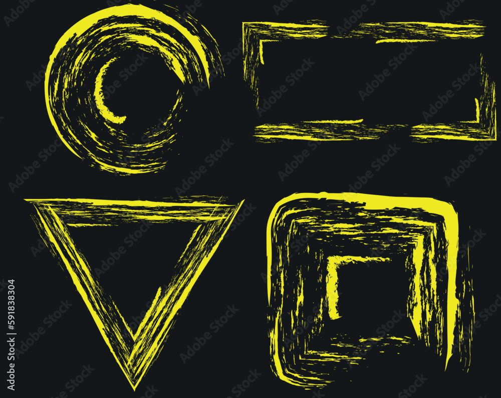 Grunge yellow Urban Vector Texture Template. Dark Messy Dust Overlay ...