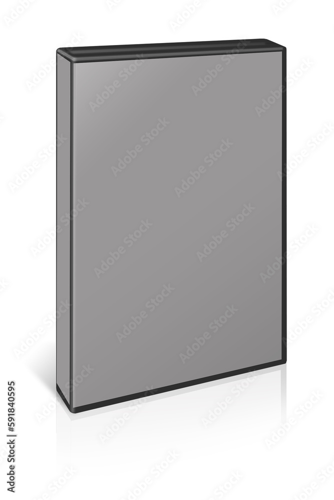 DVD box blank template grey for presentation layouts and design. 3D ...