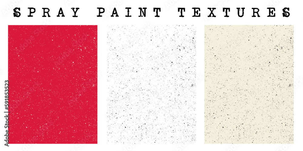 Spray Paint Textures vector backgrounds. Overlays stamp texture with ...