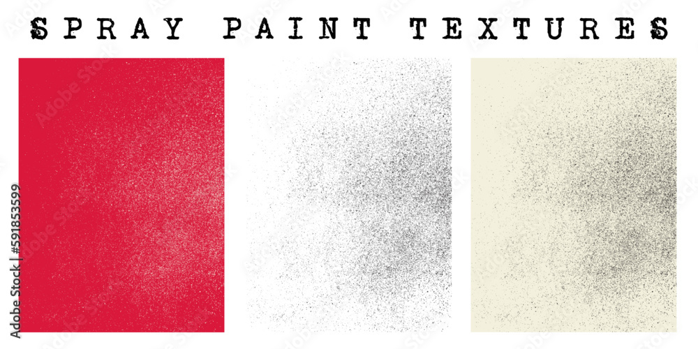 Spray Paint Textures vector backgrounds. Overlays stamp texture with ...
