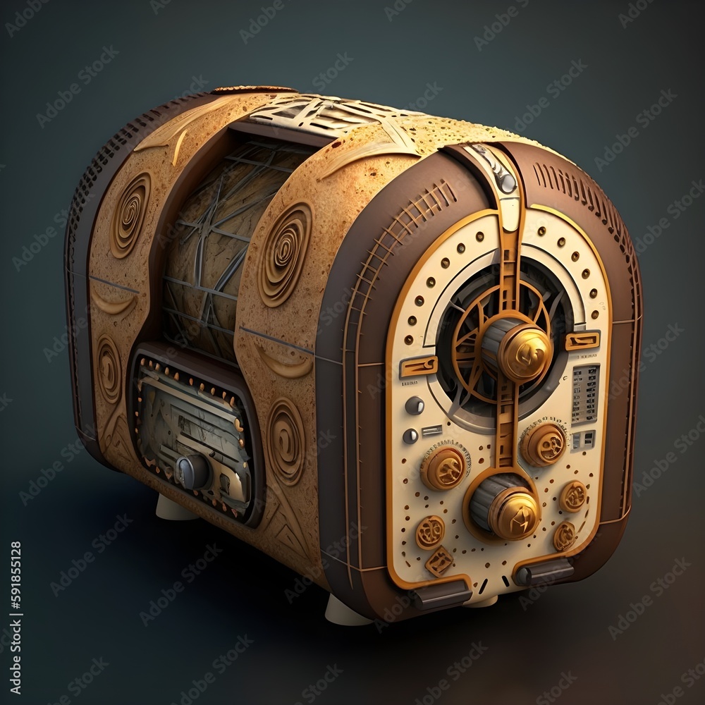 create a tech product that looks like its disguised as a steampunk loaf ...