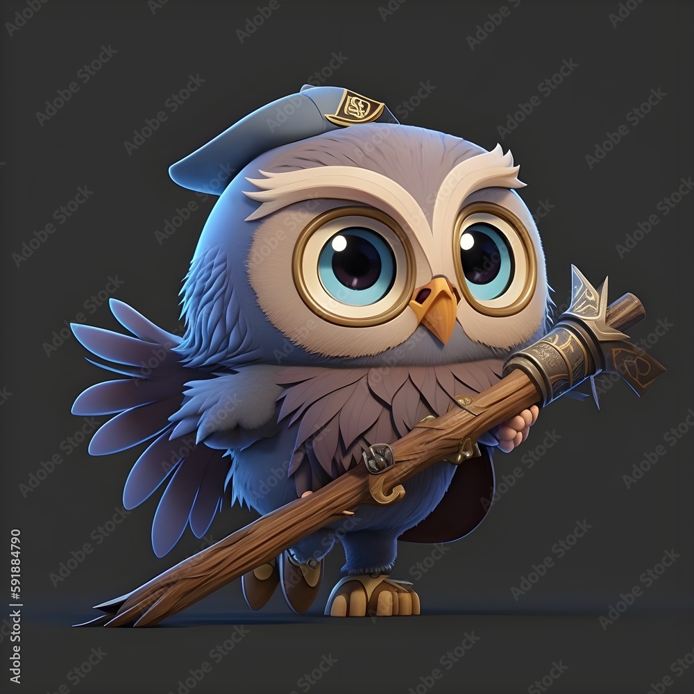 2D illustration super deformation chibi disney style character design a ...