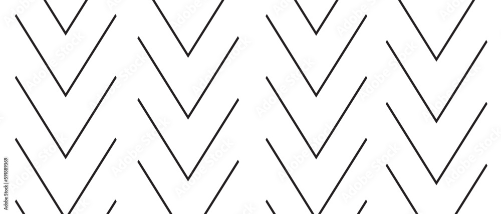 Seamless arrow pattern on white background. Modern chevron lines ...