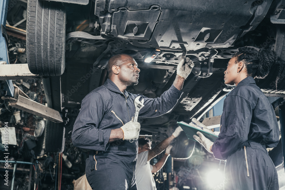 Auto mechanic supervisor directly coaches, mentors, and trains the ...
