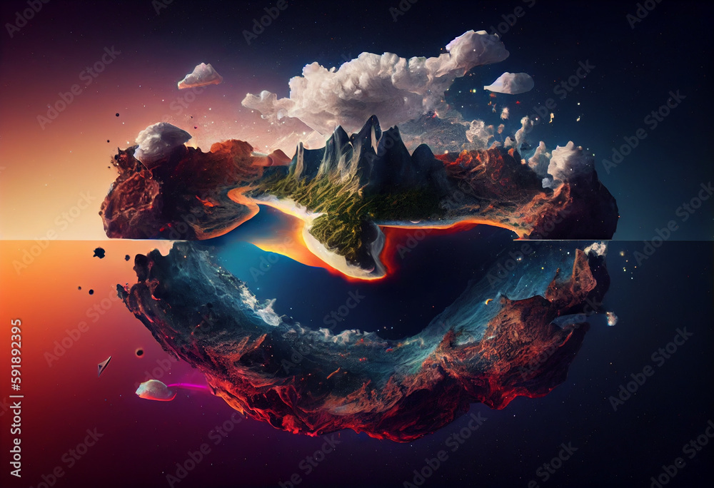 Beautiful abstract, surrealist Exoplanets and the search for ...