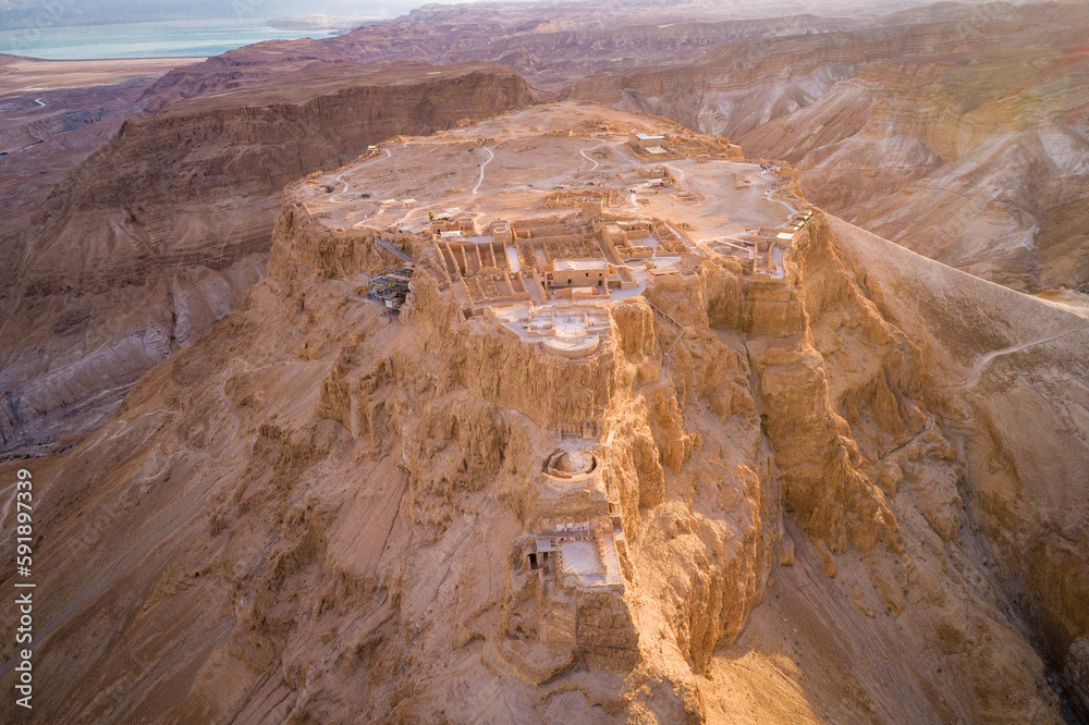 Masada. The ancient fortification in the Southern District of Israel ...