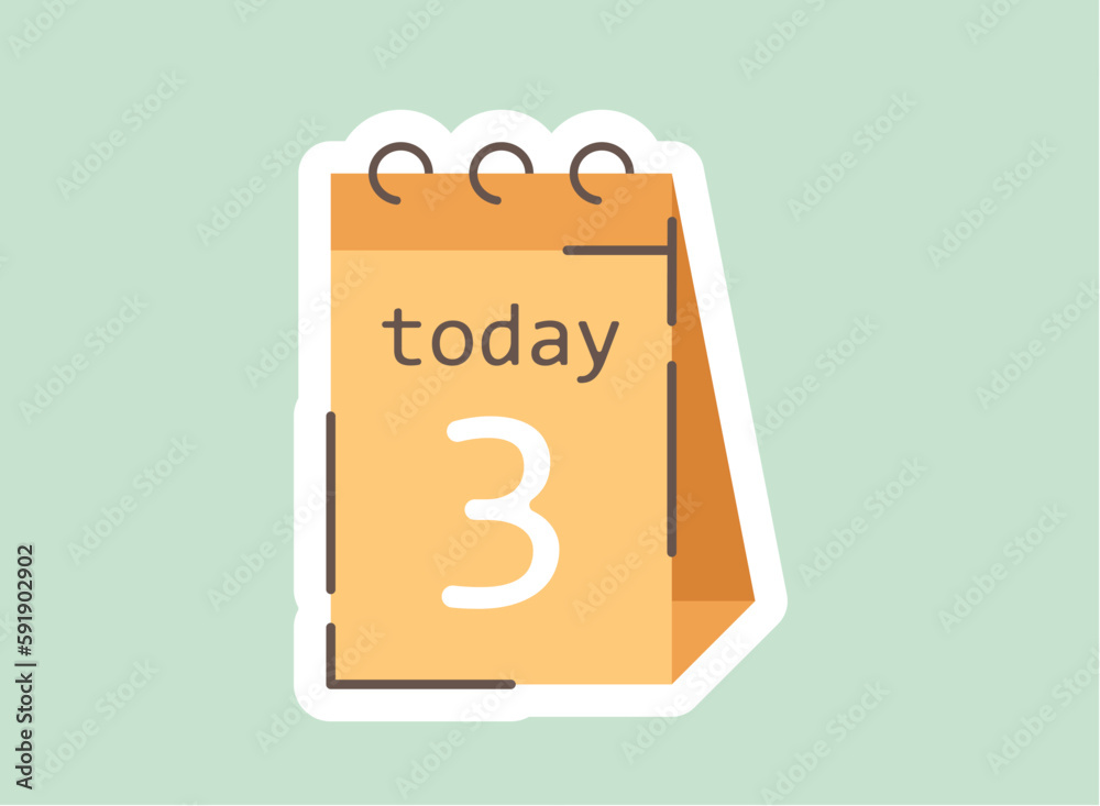 Concept Morning routine calendar. This is an illustration of a cartoon ...