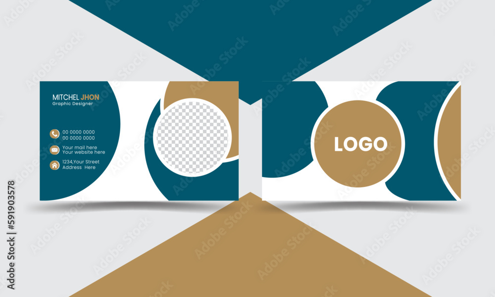 Minimalist modern creative Double sided corporate business card ...