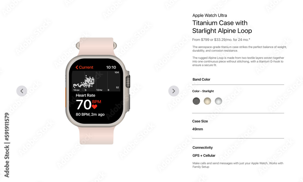 Heart rate sensor. Apple watch heart rate sensor. Vector. editorial ...