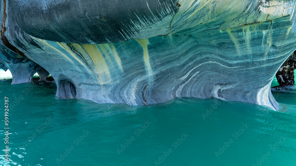 Marble Caves on Lake General Carrera, Patagonia, Chile. Marble Caves ...