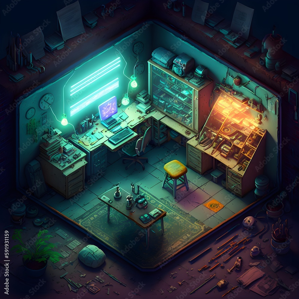 4k 3d LAB Gaming dynamic lighting and reflections fallout 4 game art ...