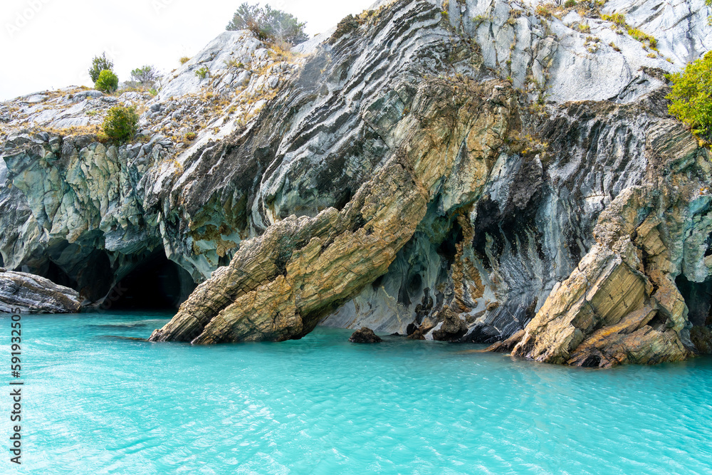 Marble Caves on Lake General Carrera, Patagonia, Chile. Marble Caves ...