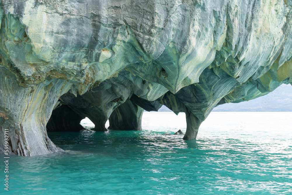 Marble Caves (Marble Cathedral), Puerto Rio Tranquilo, Aysen, Chile ...