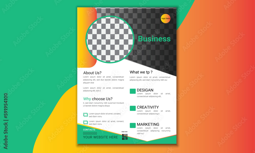 Vetor de This Flyer Template Design is for business promotion ...