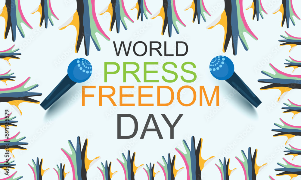 world press freedom day. Template for background, banner, card, poster ...