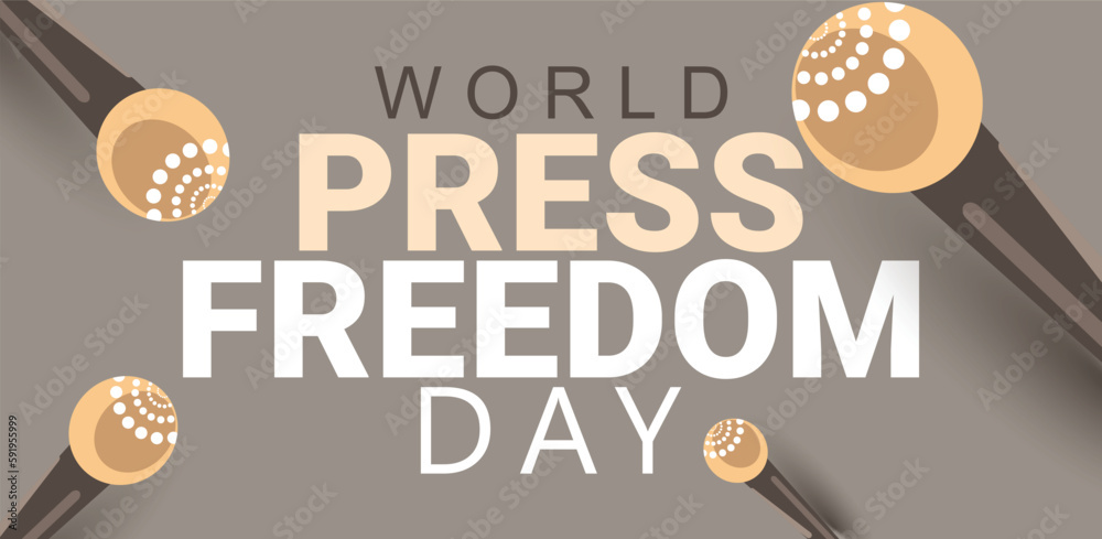 world press freedom day. Template for background, banner, card, poster ...
