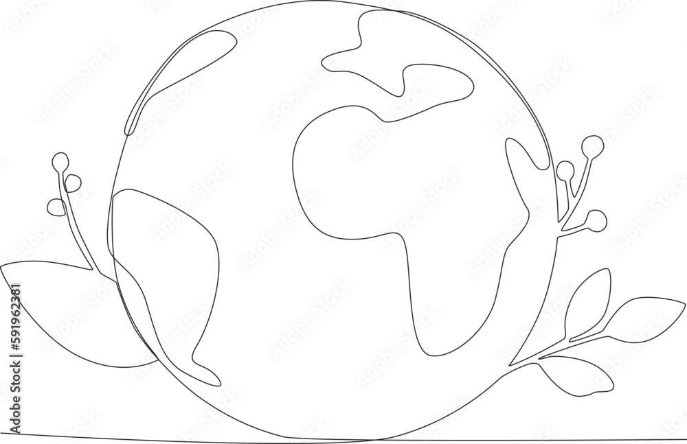 Earth and trees are icons of world environment day. World environment ...