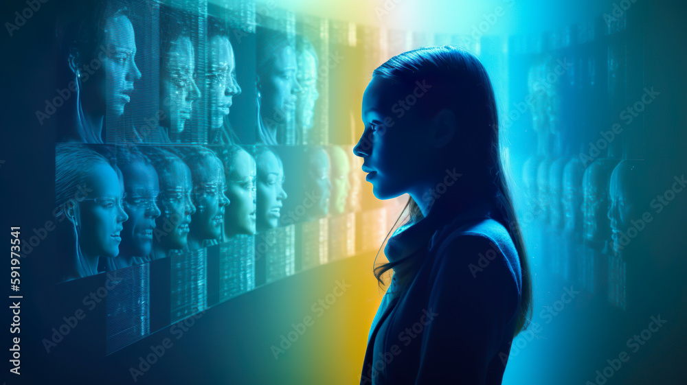 Machine learning reaction and ai artificial intelligence.Chat bot ...