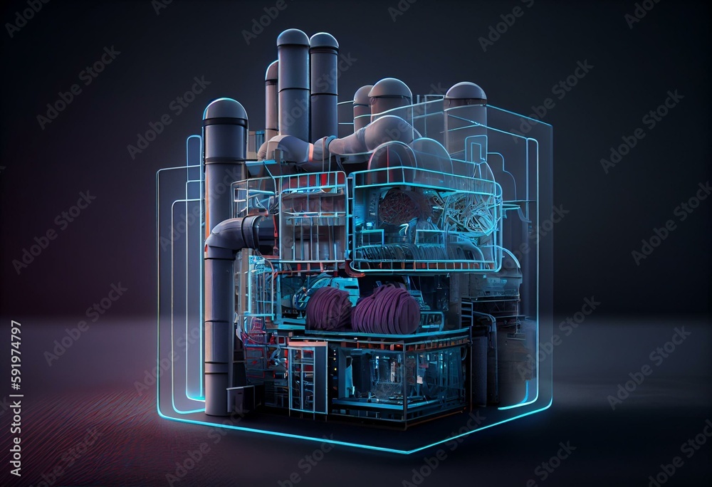 Carbon Capture, Utilization and Storage (CCUS) concept. Technology of ...