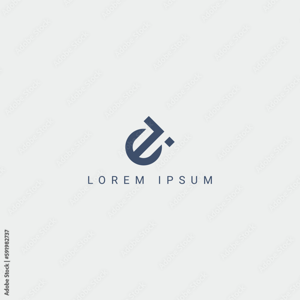 Modern unique letter ET TE logo icon design vector elements. Stock ...