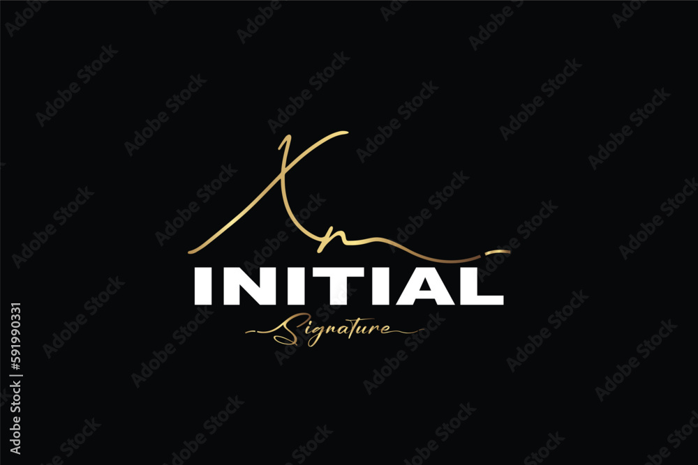 Initial X and R Logo Design in Elegant Gold Handwriting Style. XR ...
