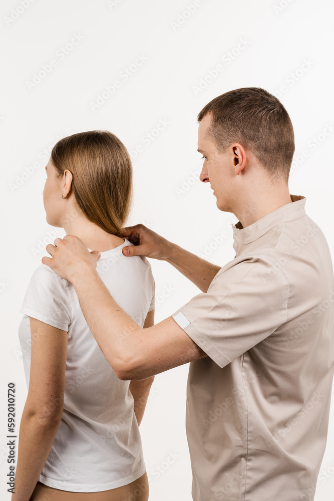 Movement assessment or joint mobilization. Muscle release. Orthopedic ...