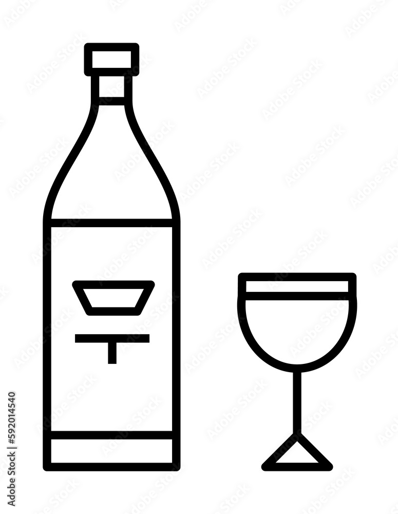 Russian, culture, vodka icon illustration on transparent background ...