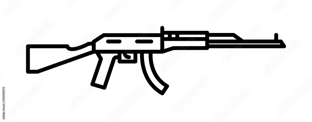 Russian, culture, Kalashnikov icon illustration on transparent ...