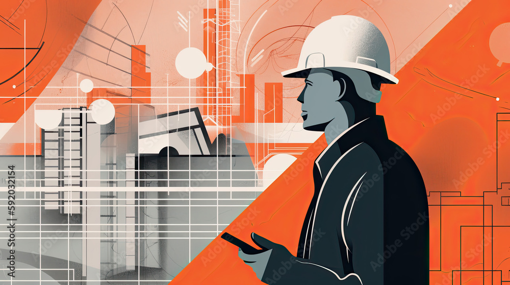 civil engineer working on a large-scale infrastructure project, such as ...