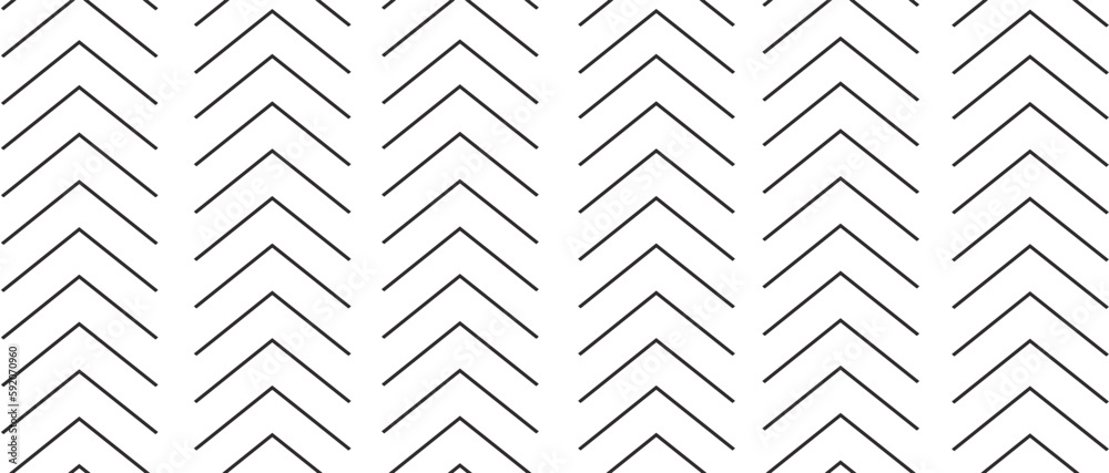 Seamless Arrow Pattern On White Background Modern Chevron Lines Pattern For Backdrop And