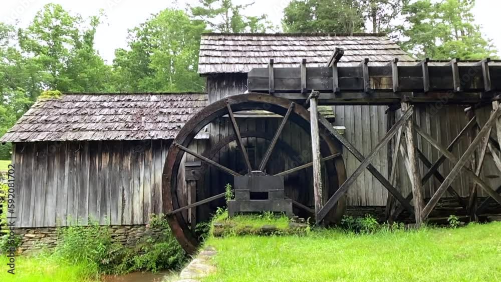 Mabry Mill on the Blue Ridge Parkway. Ed and Lizzy Mabry built the mill ...