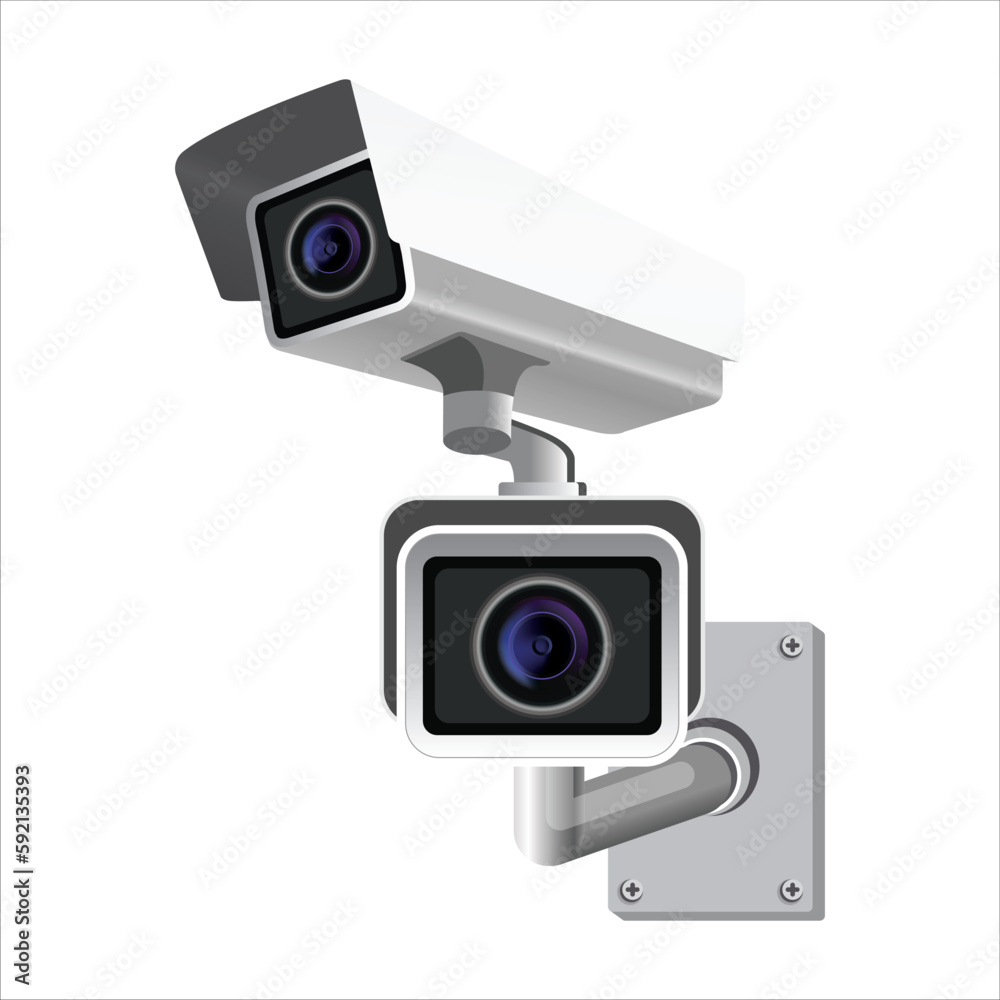 Security IP camera and CCTV surveillance system. License plate ...