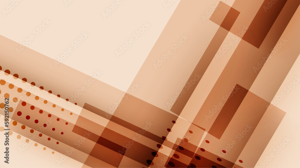 Abstract light brown background design with geometric shapes Stock ...