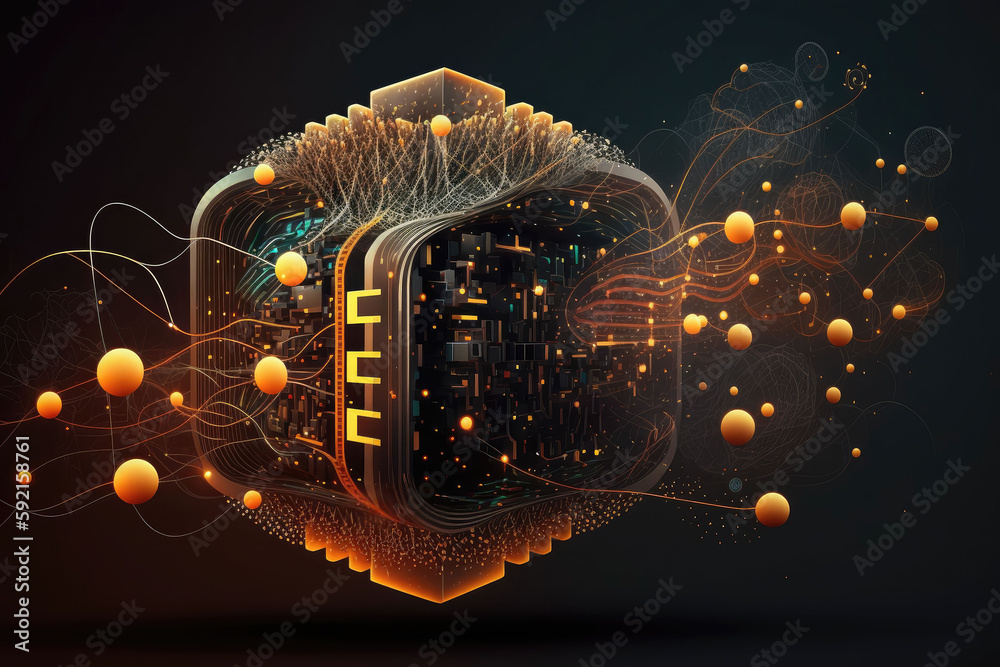 Artificial intelligence big data information flow technology background ...