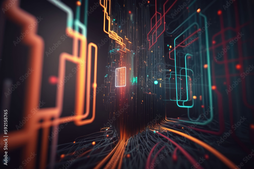 Artificial intelligence big data information flow technology background ...