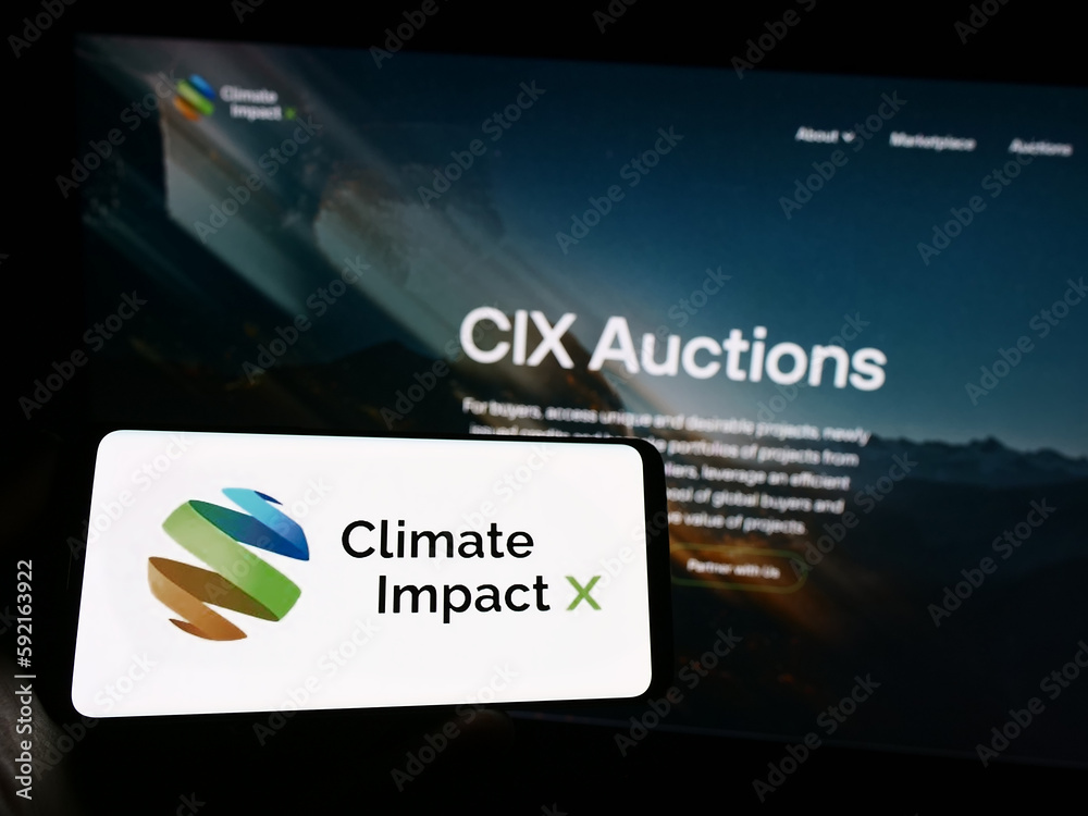 Stuttgart, Germany - 04-01-2023: Person holding mobile phone with logo ...