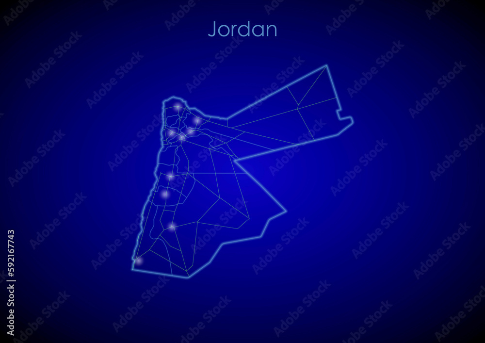 jordan location on a map