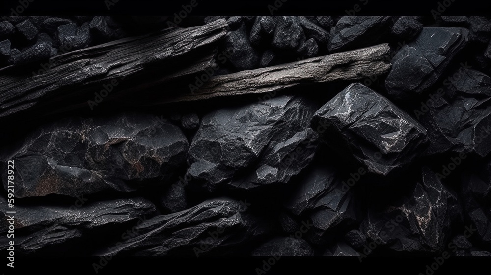 Black abstract background. Dark rock texture. Black stone background ...