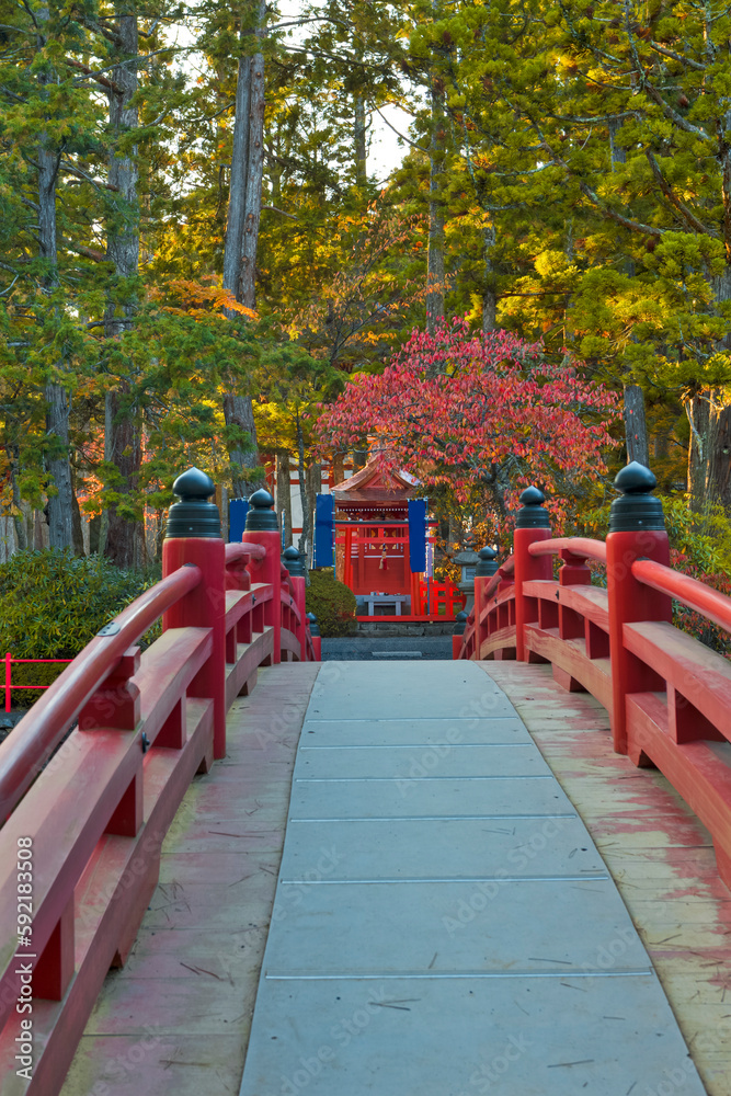 Japanese Travel Concepts. Traditional japanese River Bridge Across The ...