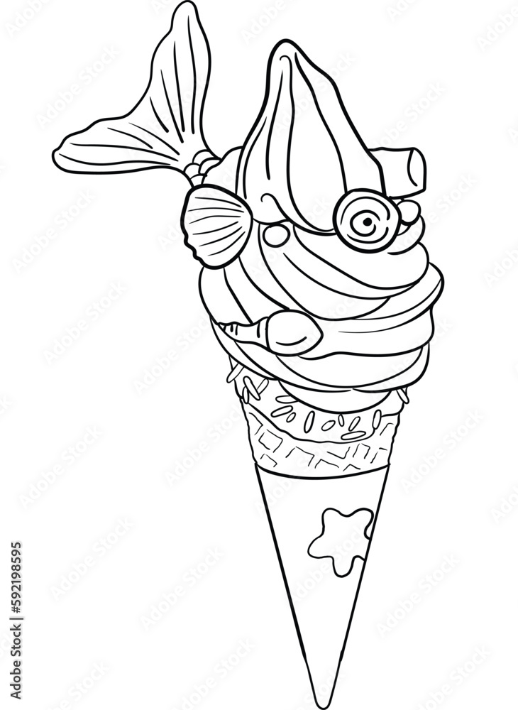 Indulge your sweet tooth with Sweet Treats, a coloring page featuring a ...