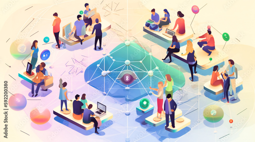 A collaborative scene of people building decentralized applications and ...