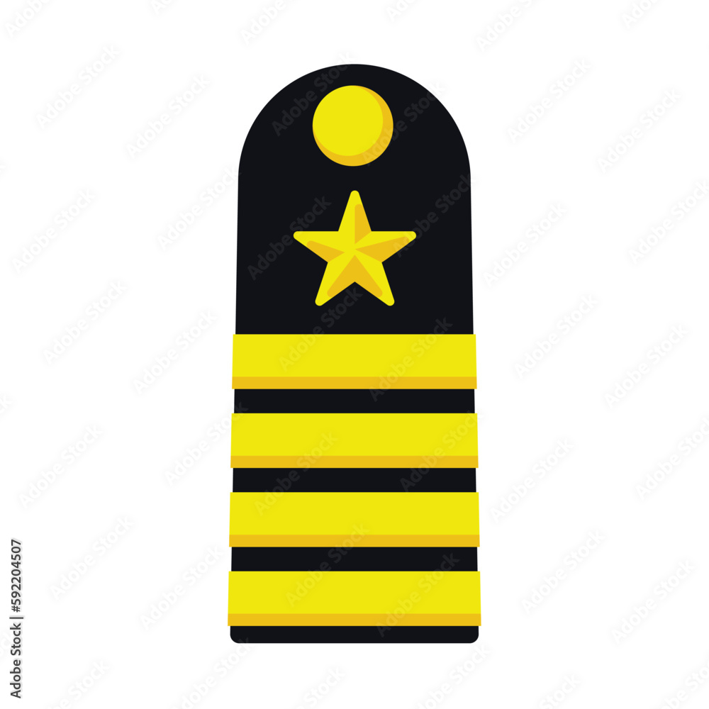 Royal Thai Air Force military rank in modern flat style vector. Stock ...