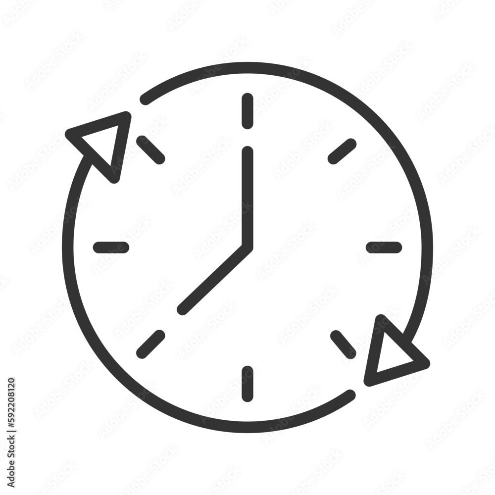 Time period pixel perfect linear icon. Validity and expiration ...