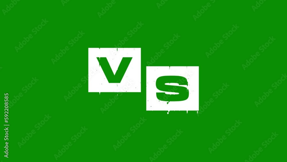 VS animation. Versus screen. The concept of battle, competition, duel ...