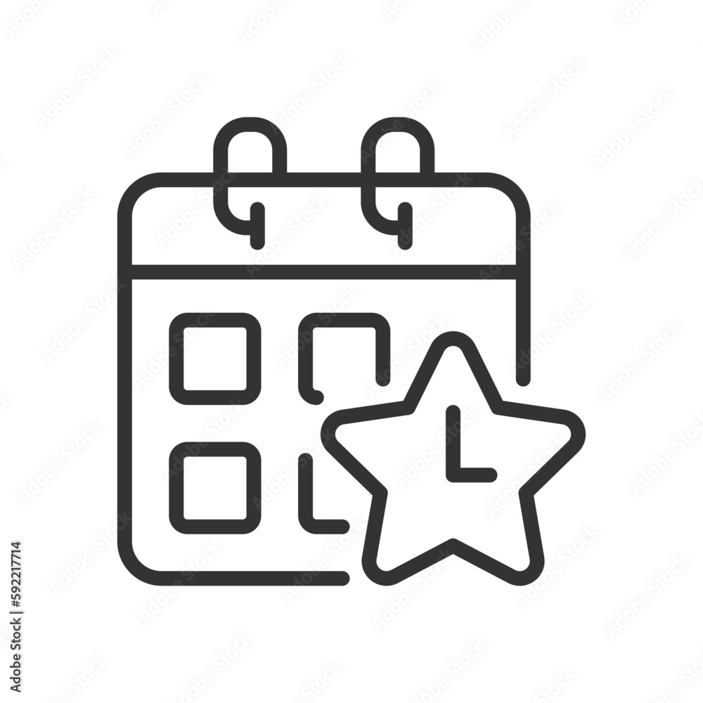 Time off reward pixel perfect linear icon. Employee recognition option ...