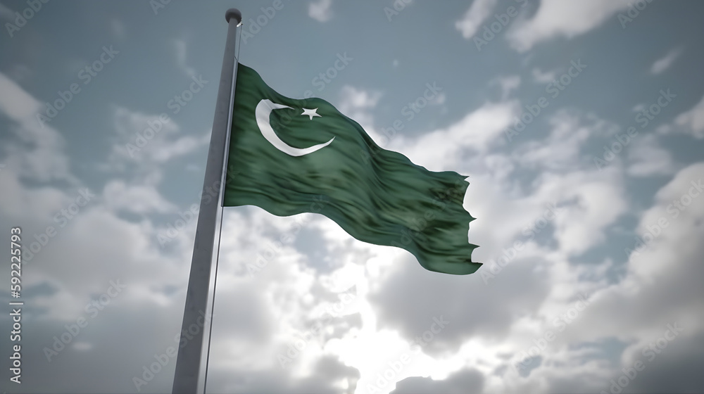 Pakistan's waving flag- A symbol of national pride and unity ...