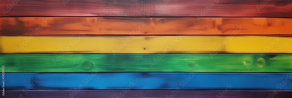 Rainbow wooden planks background. Colorful wooden texture. Rainbow wood ...