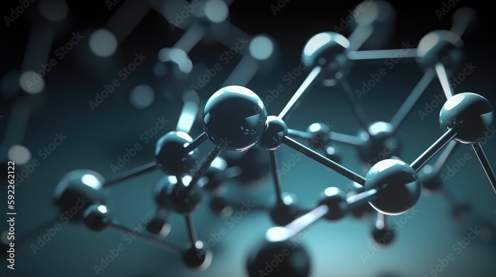 Science background with atoms and melocules Stock Illustration | Adobe ...